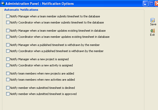 What are the various notification alerts that are supported in Team ...